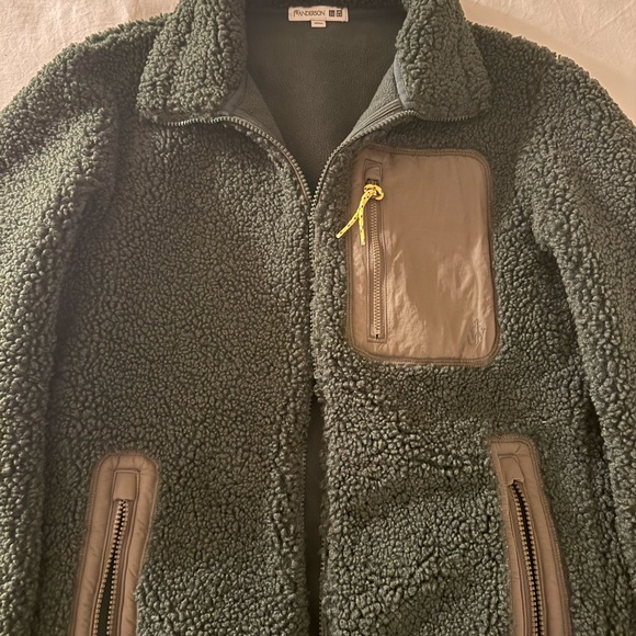 Uniqlo | Jackets & Coats | Uniqlo Green Teddy Jacket Plush Oversized ...